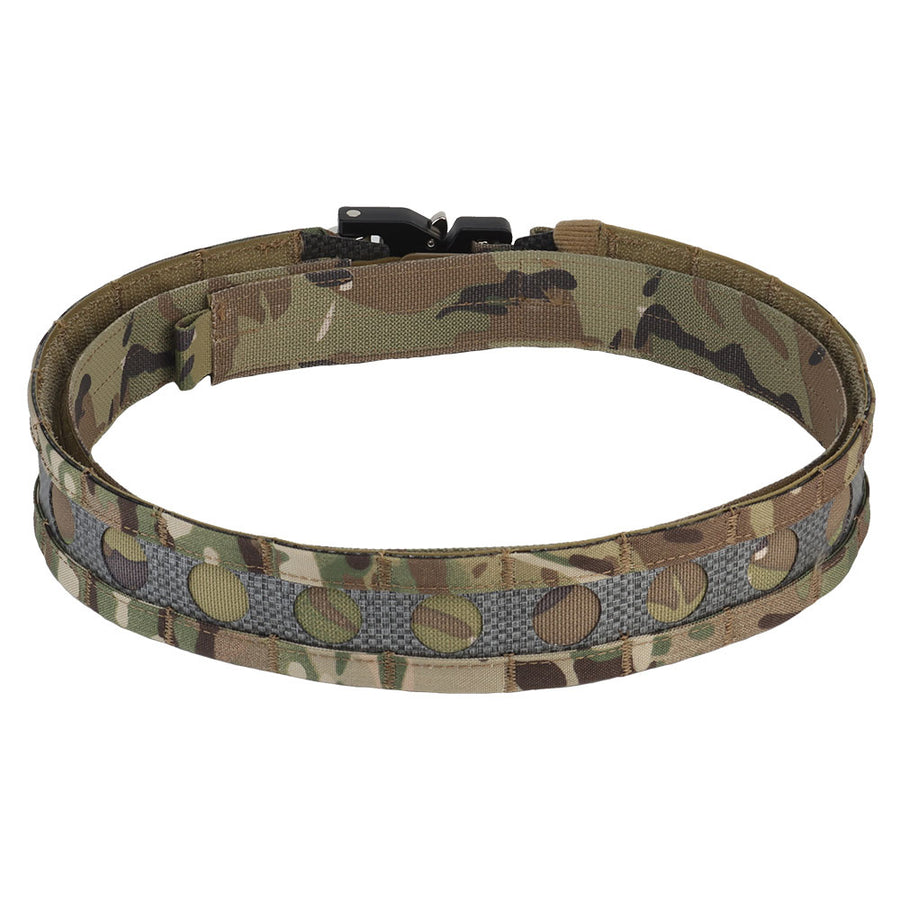 Bison Tactical Belt Matte Camouflage Black MOLLE Compatible Utility ...