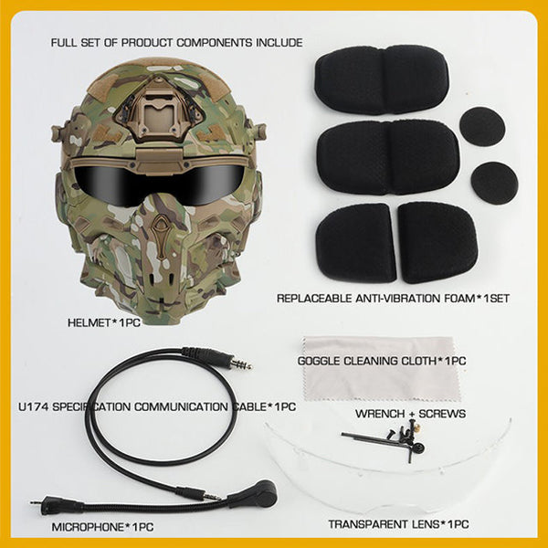Tactical Assault Helmet - ABS/Nylon Military-Grade for Airsoft ...