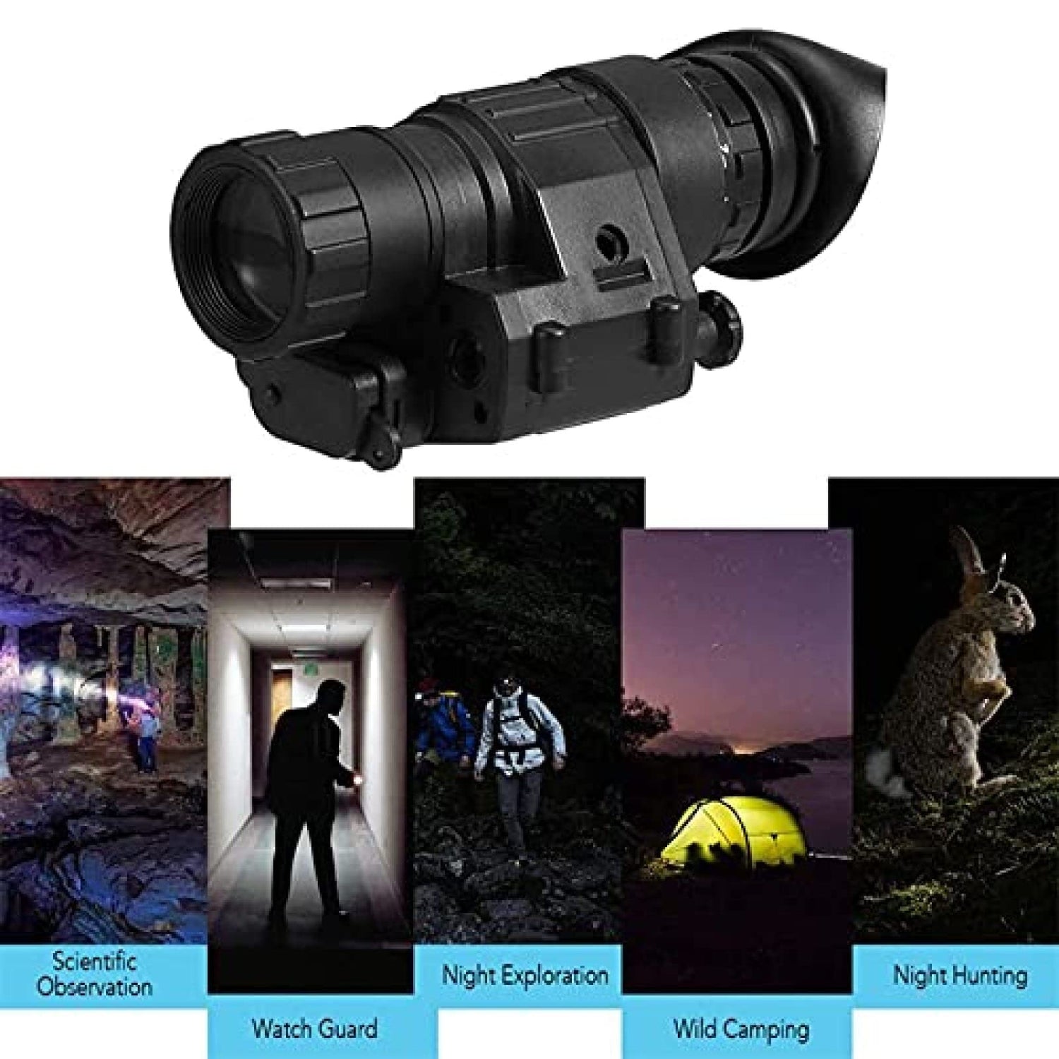 PVS-14 Head Mounted Shimmering Infrared Monocular Night Vision ...